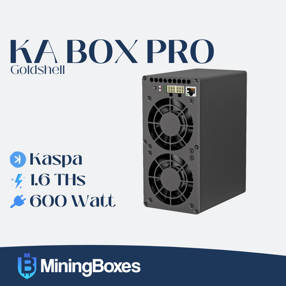 Goldshell KA BOX PRO 1.6TH 600W Kaspa Crypto Miner – miningboxes